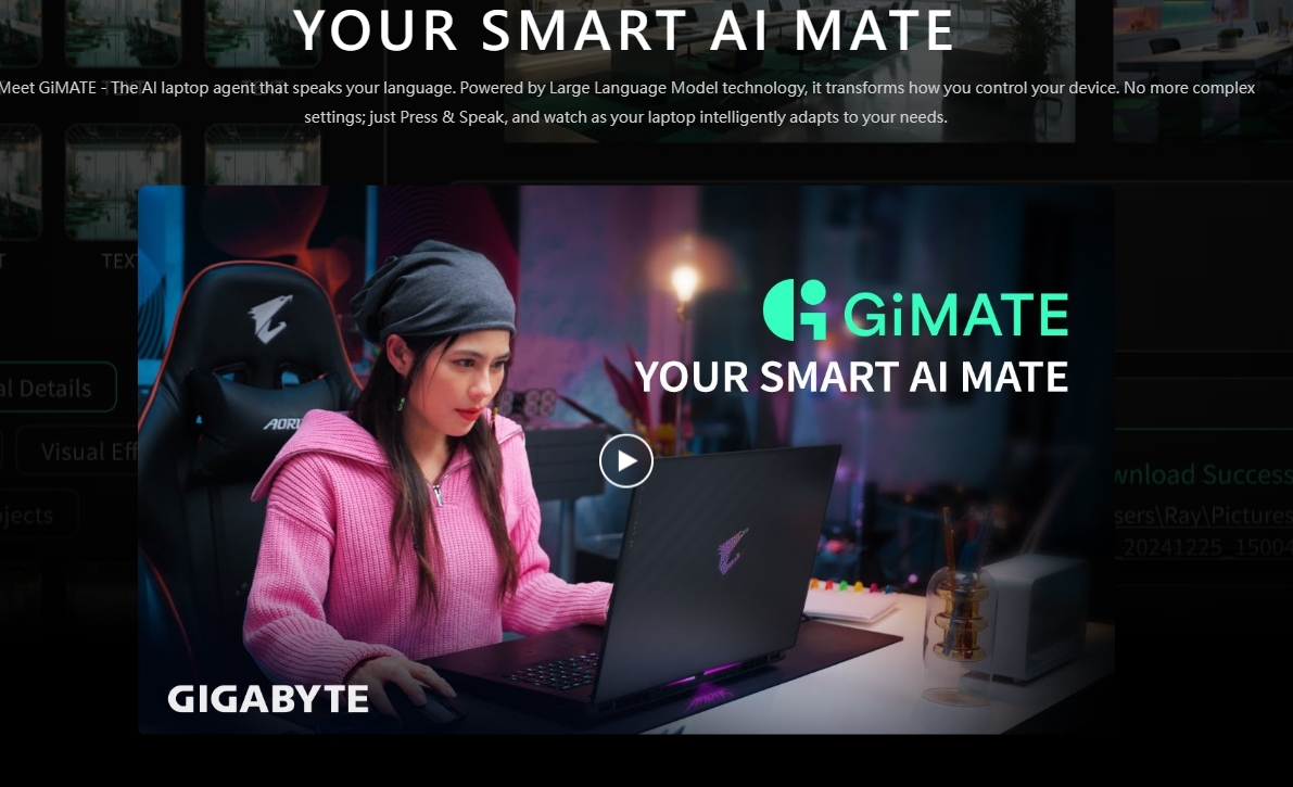 GIGABYTE、AIエージェント『GiMATE』をCES 2025で初披露――注目の公式動画も公開中 - AI-Watch